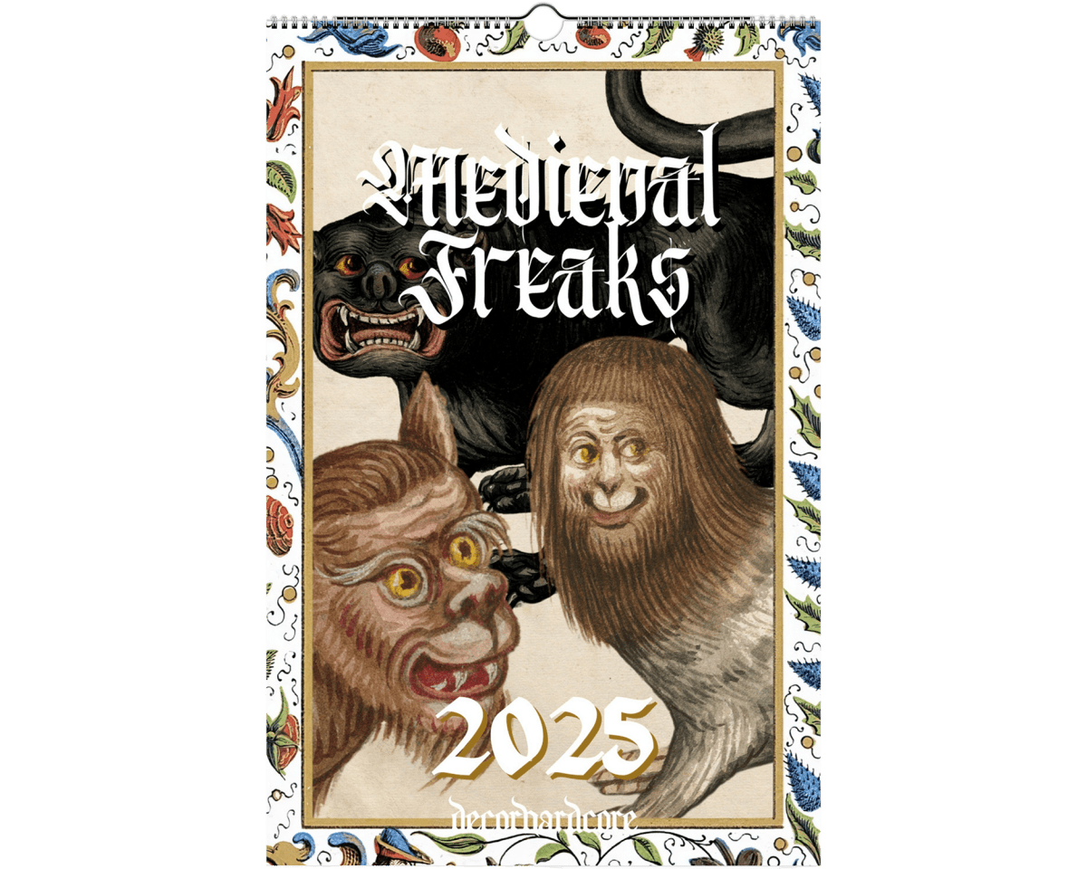 2025 Medieval Freaks Wall Calendar – Decorhardcore