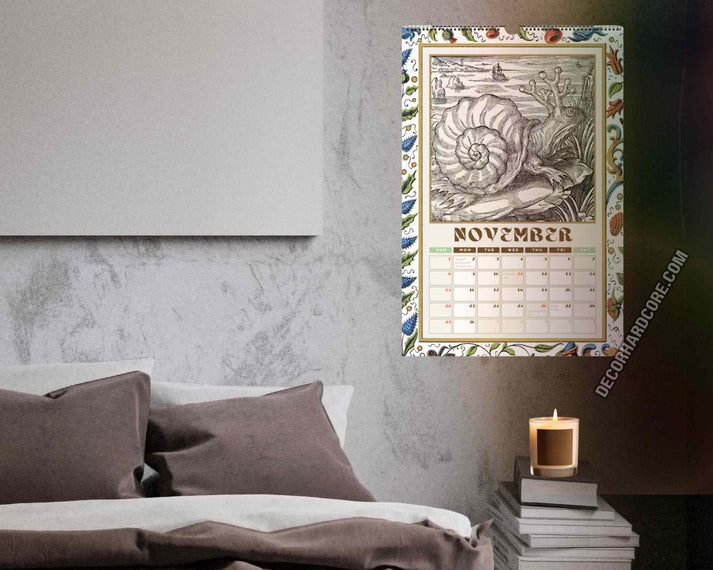 2026 Medieval Snails Wall Calendar – Decorhardcore